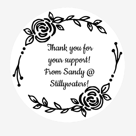 Other | 10 Pack Custom Thank You Labels Round 2 X 2 Rectangle 50mm X ...
